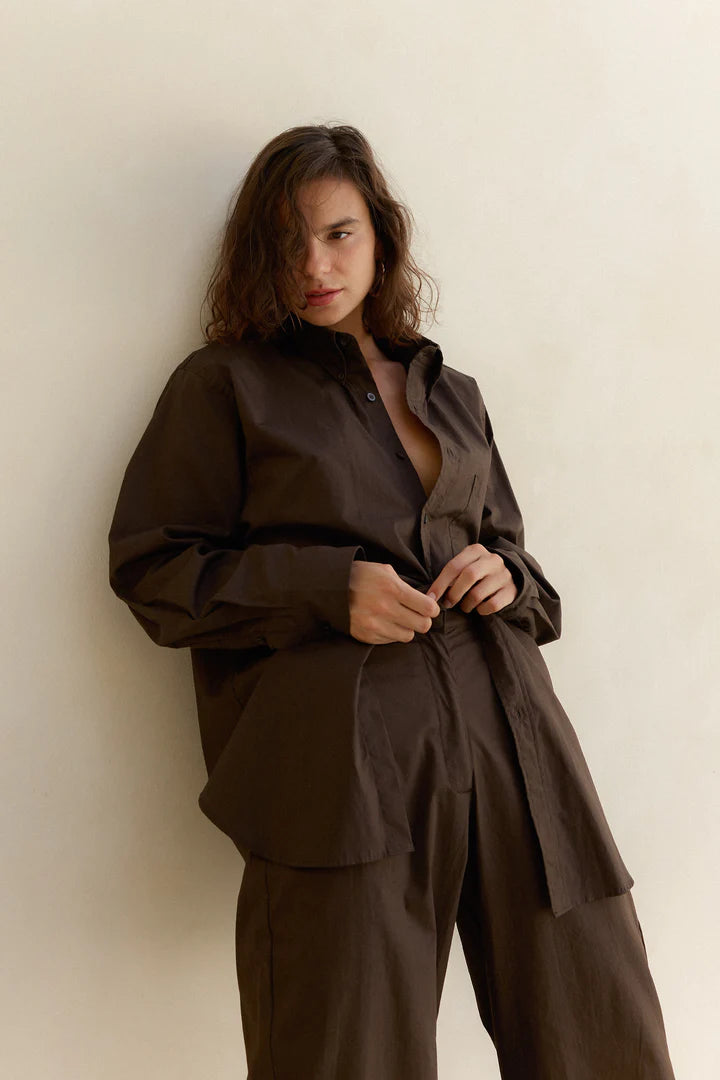 Charcoal EVO Button Up – Euspira
